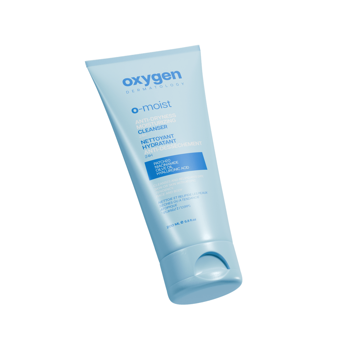 O-MOIST ANTI-DRYNESS MOISTURIZING CLEANSER 200 ml – Oxygen Dermatology